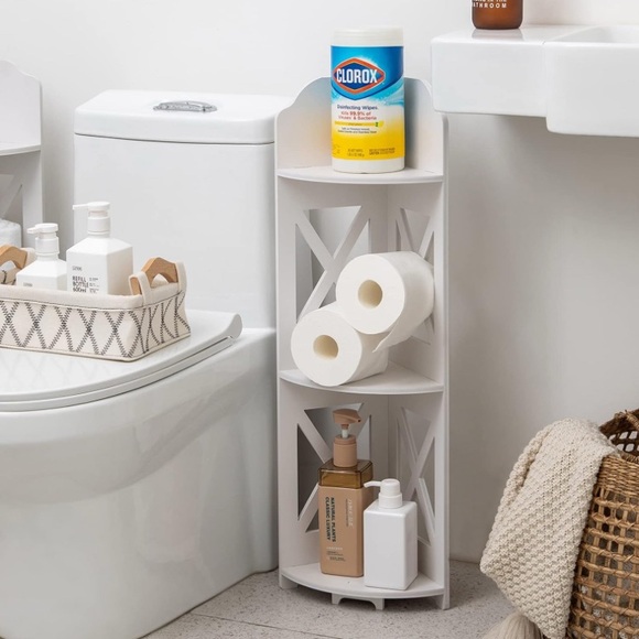 Bath | Corner Shelves For Bathroom Storage Waterproof Toilet Paper ...